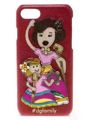Dolce & Gabbana Family Leather Iphone 6 Phone Case - Red