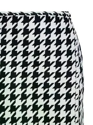Off-White Houndstooth Wrap Skirt