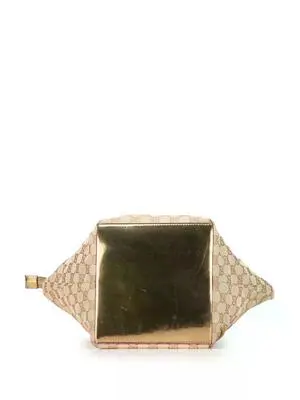 Gucci Gg Canvas Web Handbag - Brown