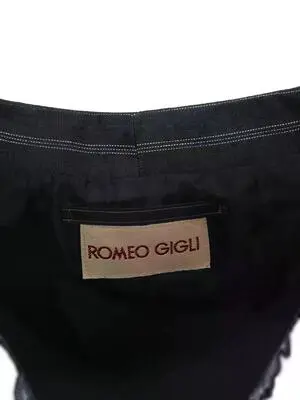ROMEO GIGLI 1990s Striped Single-breasted Waistcoat