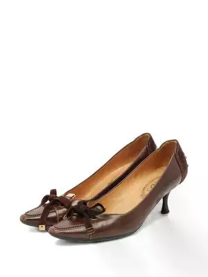 TOD'S 55mm Leather Heeled Pumps - Brown