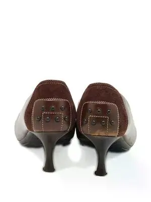 TOD'S 55mm Leather Heeled Pumps - Brown