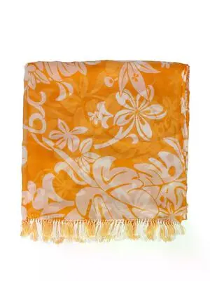 Gianfranco Ferre Floral-print Silk Scarf