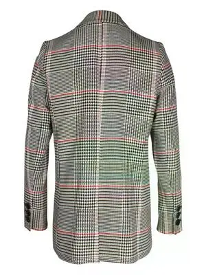 ANINE BING Plaid Double-breasted Blazer