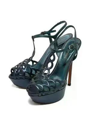 SERGIO ROSSI 130mm Platform T-strap Sandals