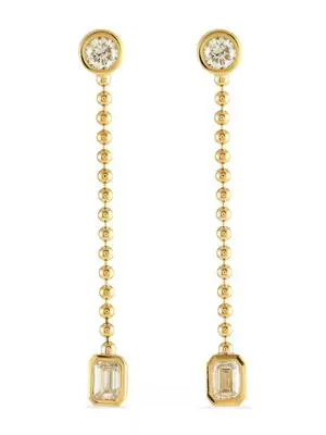 LB EXCLUSIVE 18k Gold Diamond Earrings - Yellow