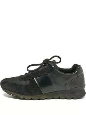 Prada Leather Panelled Sneakers