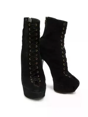 SERGIO ROSSI 150mm Leather Boots