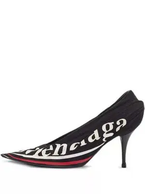 Balenciaga Logo-print Stiletto Pumps