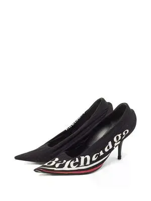 Balenciaga Logo-print Stiletto Pumps