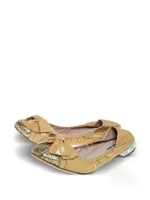 Miu Miu Bow-embellished Ballet Flats