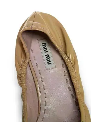 Miu Miu Bow-embellished Ballet Flats