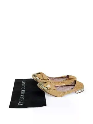 Miu Miu Bow-embellished Ballet Flats