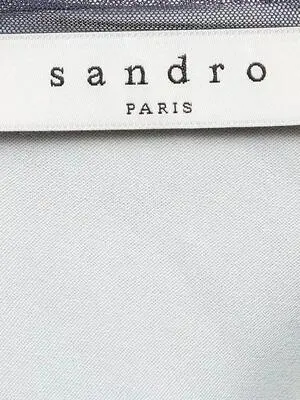 Sandro Mesh-panel Dress