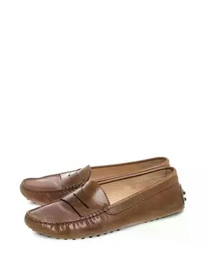 TOD'S Embossed Leather Loafers