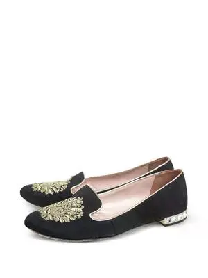 Miu Miu Embroidered Loafers