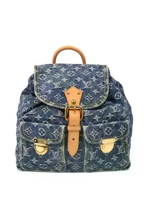 LOUIS VUITTON 2006 Monogram Denim Backpack