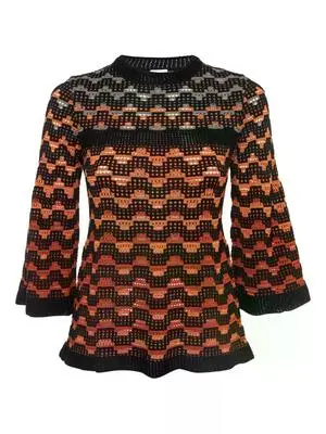 Missoni Geometric-pattern Bell-sleeves Top