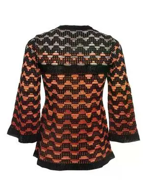 Missoni Geometric-pattern Bell-sleeves Top