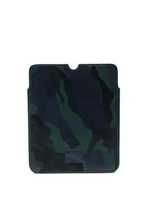 Valentino Garavani Camouflage Leather Ipad Sleeve - Green