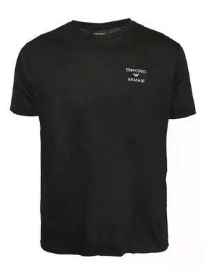 Emporio Armani Logo-embroidered T-shirt