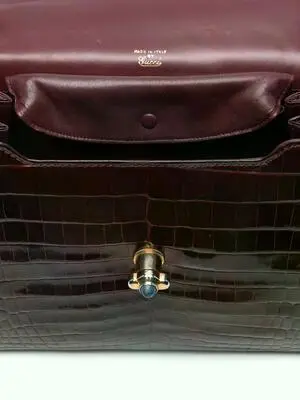 Gucci Crocodile-embossed Tote Bag