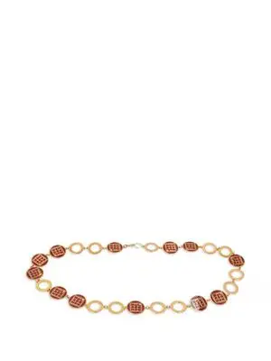 MILA SCHON Logo-embellished Chain Belt - Gold