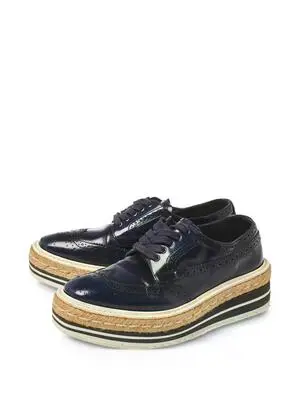 Prada Brogue Platform Shoes