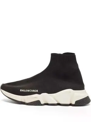 Balenciaga Speed Knit Sock-style Sneakers - Black