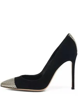 GIANVITO ROSSI Crystal-embellished Pointed-toe Pumps