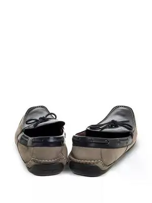 FERRAGAMO Leather-panelled Loafers