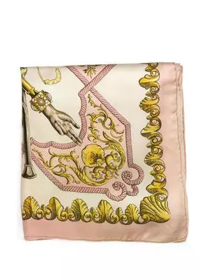 Hermès 1963 Ludovicus Magnus Silk Scarf - Pink