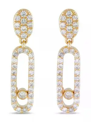 LB EXCLUSIVE 14k Yellow Diamond Drop Earrings - Gold