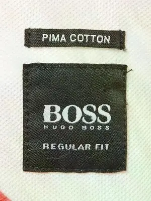 BOSS Pre-owned Striped Cotton Polo Shirt