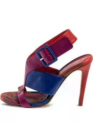 SERGIO ROSSI 100mm Color-block Sandals