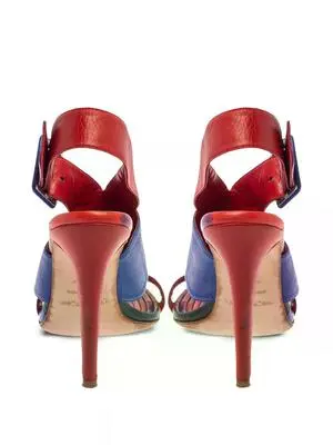 SERGIO ROSSI 100mm Color-block Sandals