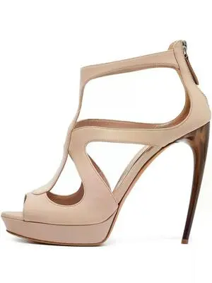 Alexander Mcqueen Peep Toe Sandals For Women