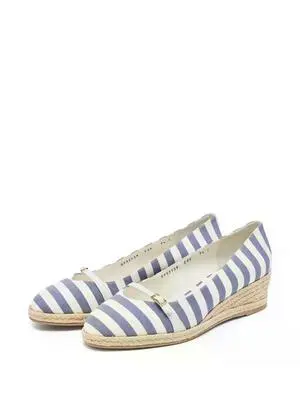 FERRAGAMO 50mm Striped Espadrilles