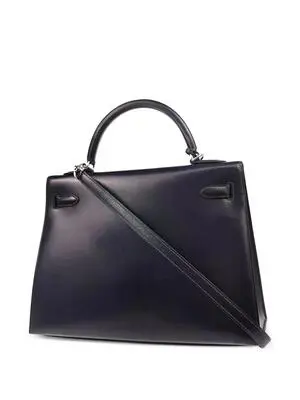 Hermès 2003 Kelly 32 Sellier Two-way Handbag - Blue
