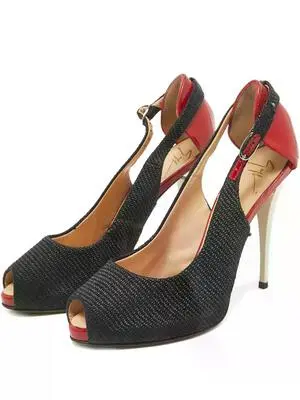 GIUSEPPE ZANOTTI 100mm Peep-toe Pumps - Black