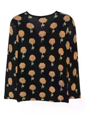 Versace 2000s Floral-print Jumper