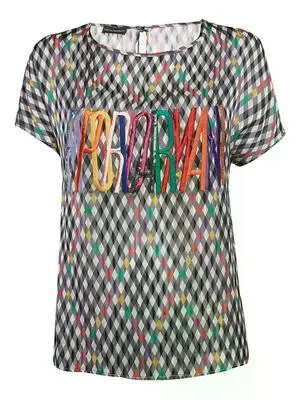 Emporio Armani Logo-embroidered Blouse