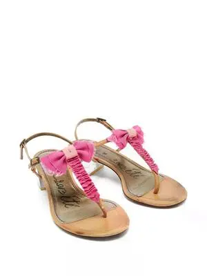 LANVIN 40mm Ruffled Thong Sandals