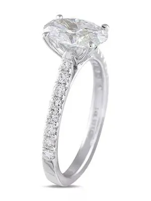 LB EXCLUSIVE 14k White Gold Diamond Ring - Silver