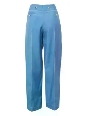 LANVIN Pleated Button-detail Trousers