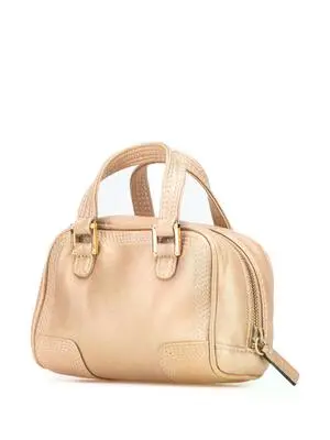 Loewe Amazona Metallic Leather Satchel