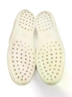 TOD'S Leather Flat Espadrilles - Neutrals