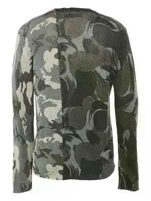 Zadig&Voltaire Camouflage Pattern Cashmere Sweater