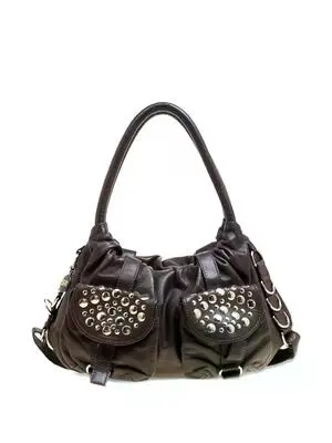 Sonia Rykiel Paris Leather Studded Shoulder Bag