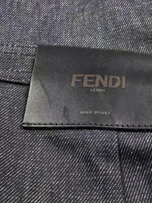 Fendi 2010s Zip-up Denim Mini Dress